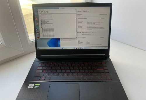 Игровой ноутбук MSI i7-10750H RTX 3050