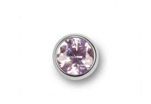 Лабрет безрезьбовой 1.2*8 мм пин-топ Pink Diamond