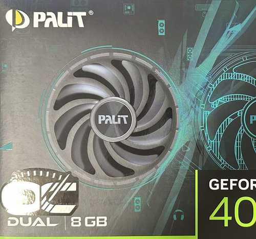 Видеокарта RTX 4060 Palit Dual OC 8 Gb