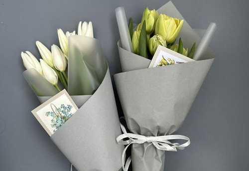 Готовые букеты из тюльпанов