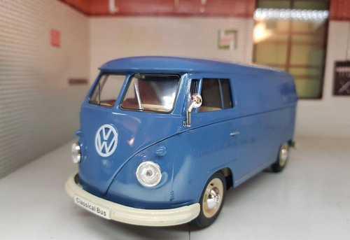 Модель welly 1:24 Volkswagen 1963 T1 BUS Голубой