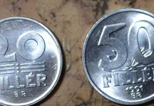 Монеты венгрии 1991г