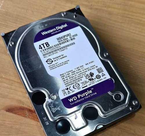 Жесткий диск WD purple 4TB WD43purz