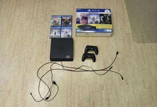 Sony playstation 4 slim 1 tb с играми
