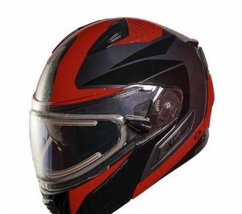 Шлем снегоходный ZOX Condor Parkway Black-Red (эп)