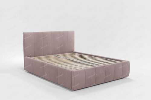 Кровать Металлокаркас ортопед с ящиком розовая