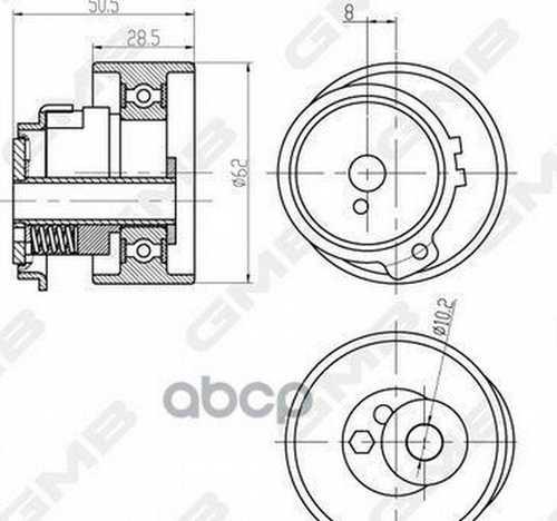 Ролик ремня грм натяжной mazda FS GTB0870 GMB