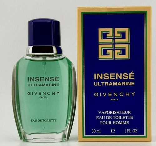 Givenchy Insense Ultramarine edt 30 мл винтаж 1999