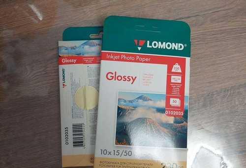 Фотобумага lomond 230 gsm 10x15 glossy