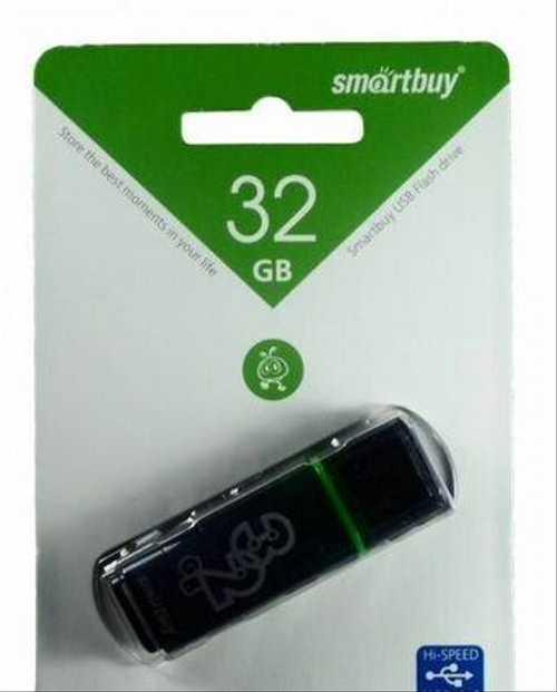 USB флешка 32GB 3.0 Smartbuy Glossy series Dark Gr