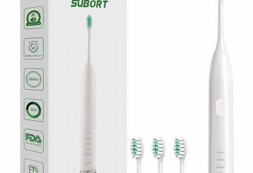 Новая электрическая зубная щётка с 4 насадками