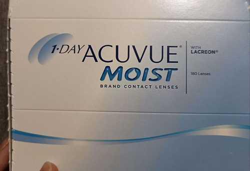 Линзы acuvue moist, однодневные на -6