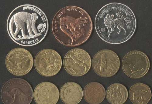 Монеты с животными разных стран