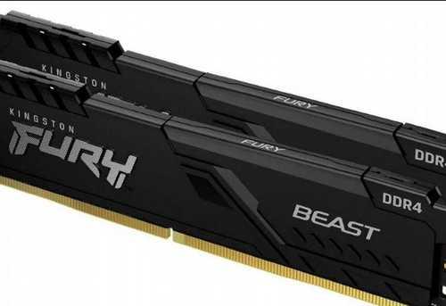 Kingston fury Beast 32 гб (16 гб x 2 шт.) DDR4