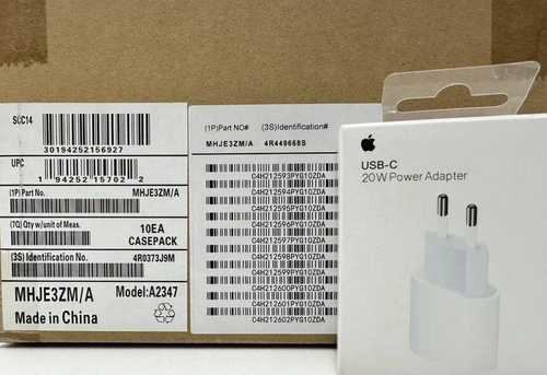 Быстрая зарядка iPhone Apple 20w USB-C 1:1 ориг