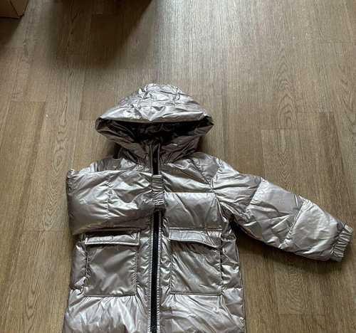 Детская зимняя куртка GAP 106 розовый металлик
