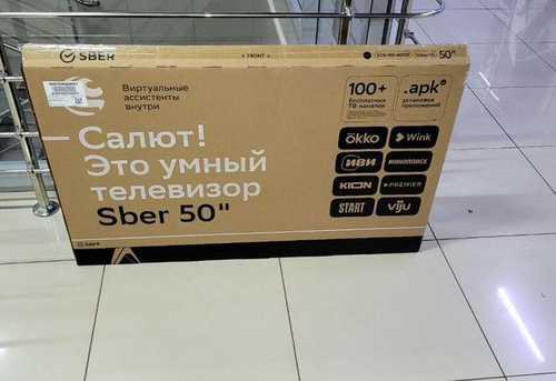 Телевизор smart tv новый 50(127см) sber+кронштейн