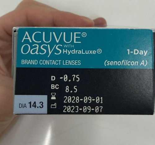 Линзы acuvue oasys -0.75
