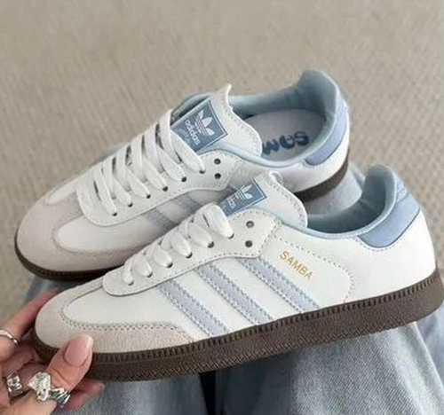 Adidas samba og halo blue