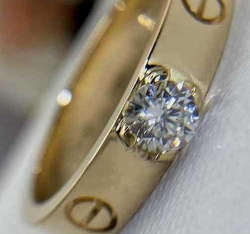 Cartier Love Solitaire Желтое золото, бриллиант 0,3ct