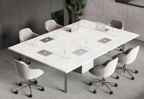 Стол для переговоров / Переговорный стол / Белый