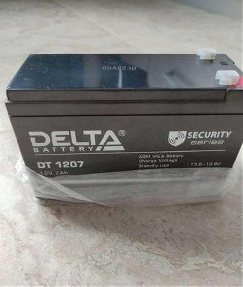 Аккумулятор delta 12В, 7А/ч