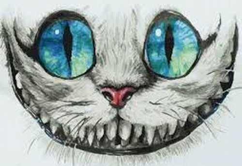 Картина по номерам чеширский кот