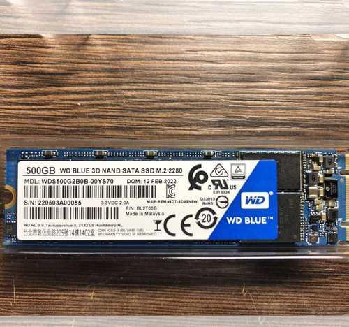 SSD M2 SATA WD 500Gb