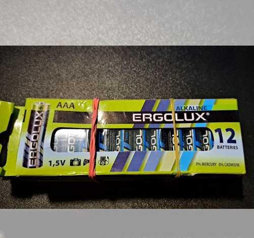 Батарейка Ergolux Alkaline LR03 BP-12 AAA (12 шт)