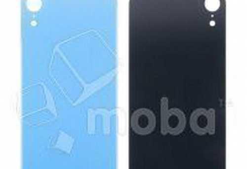 Задняя крышка iPhone Xr Голубой (стекло, широкий в