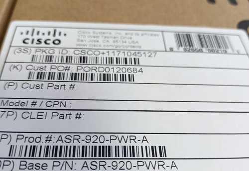 Cisco ASR-920-PWR-A