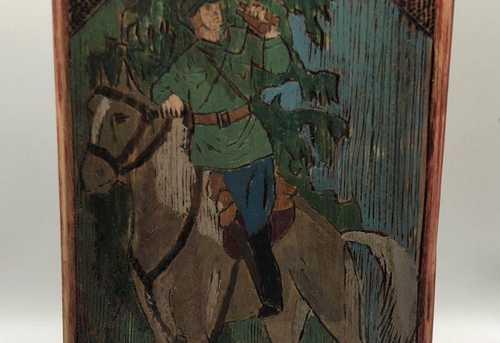 Шкатулка Абрамцево "На границе", Агитация