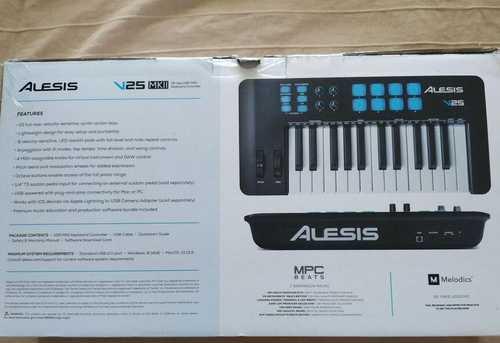 Миди-клавиатура Alesis V25 mkii новая