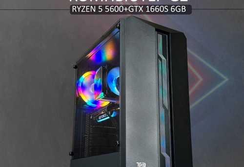 Игровой пк Ryzen 5 5600+ GTX 1660S