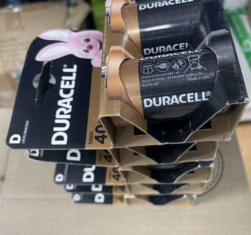 Батарейки щелочные Duracell, D/LR20 2шт