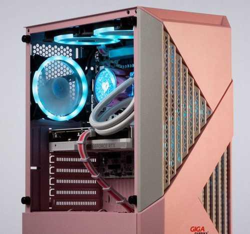 Игровой компьютер fatality110 RTX 4060Ti 8GB NEW Ryzen 5 8400F Evesky firerose F3-A pink