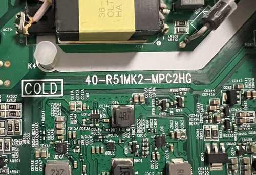 Main 40-R51MK2-MPC2HG, TCL 43P725G