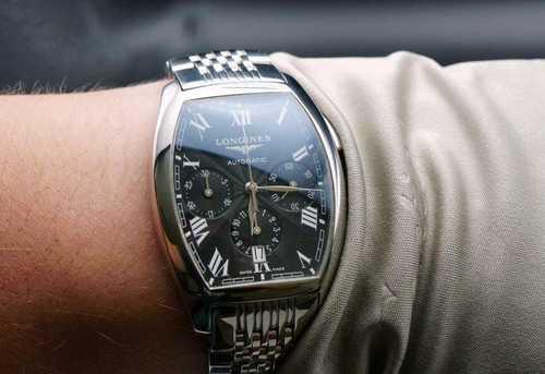 Longines Evidenza Chronograph Black Bracelet