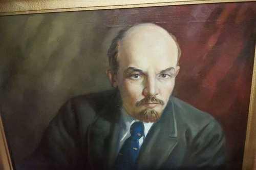 Картина маслом "Ленин"
