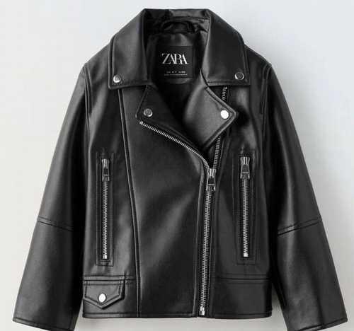 Косуха кожаная куртка zara 120(116/122)