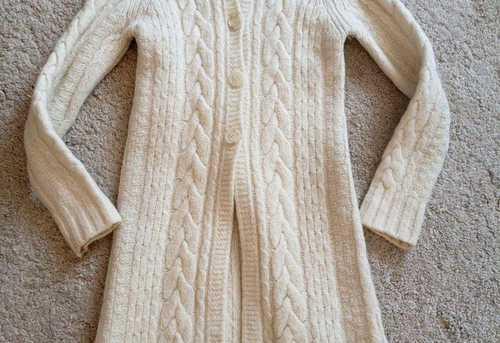 Вязаное пальто xs для девочки 152-158-164