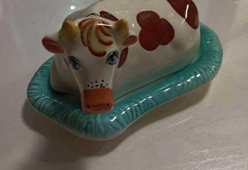 Масленка корова на лугу Конаково