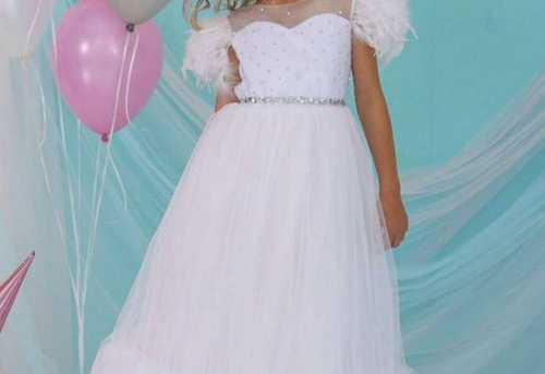 Белое праздничное платье Lelu Kids для девочки