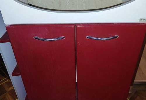 Тумба и шкафчик для ванной бу красный
