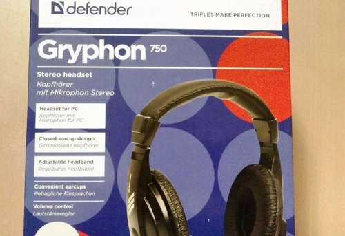 Наушники Гарнитура Defender Gryphon 750