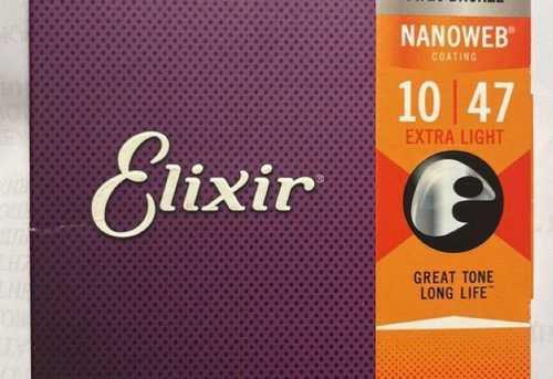 Струны оригинал Elixir Nanoweb 10-47