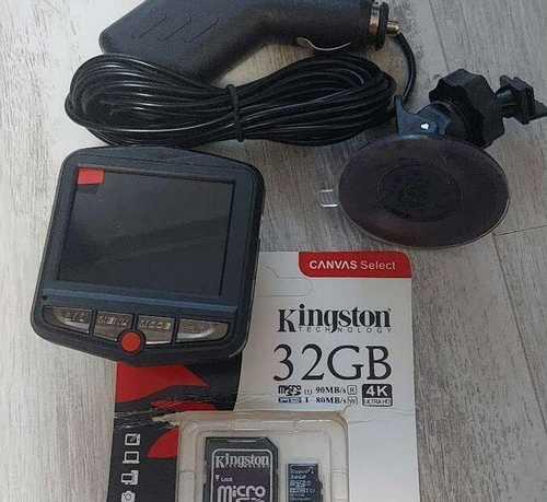 Видеорегистратор Vehicle blackbox dvr+карта 32GB