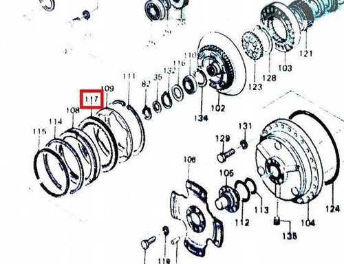 Диск фрикционный гтр и пто Kato KR20hiii