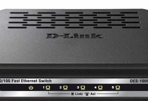 Коммутатор (свитч, разветвитель) D-Link DES-1005A