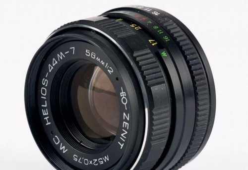 58mm f/2 Гелиос Helios 44M-7 под Nikon